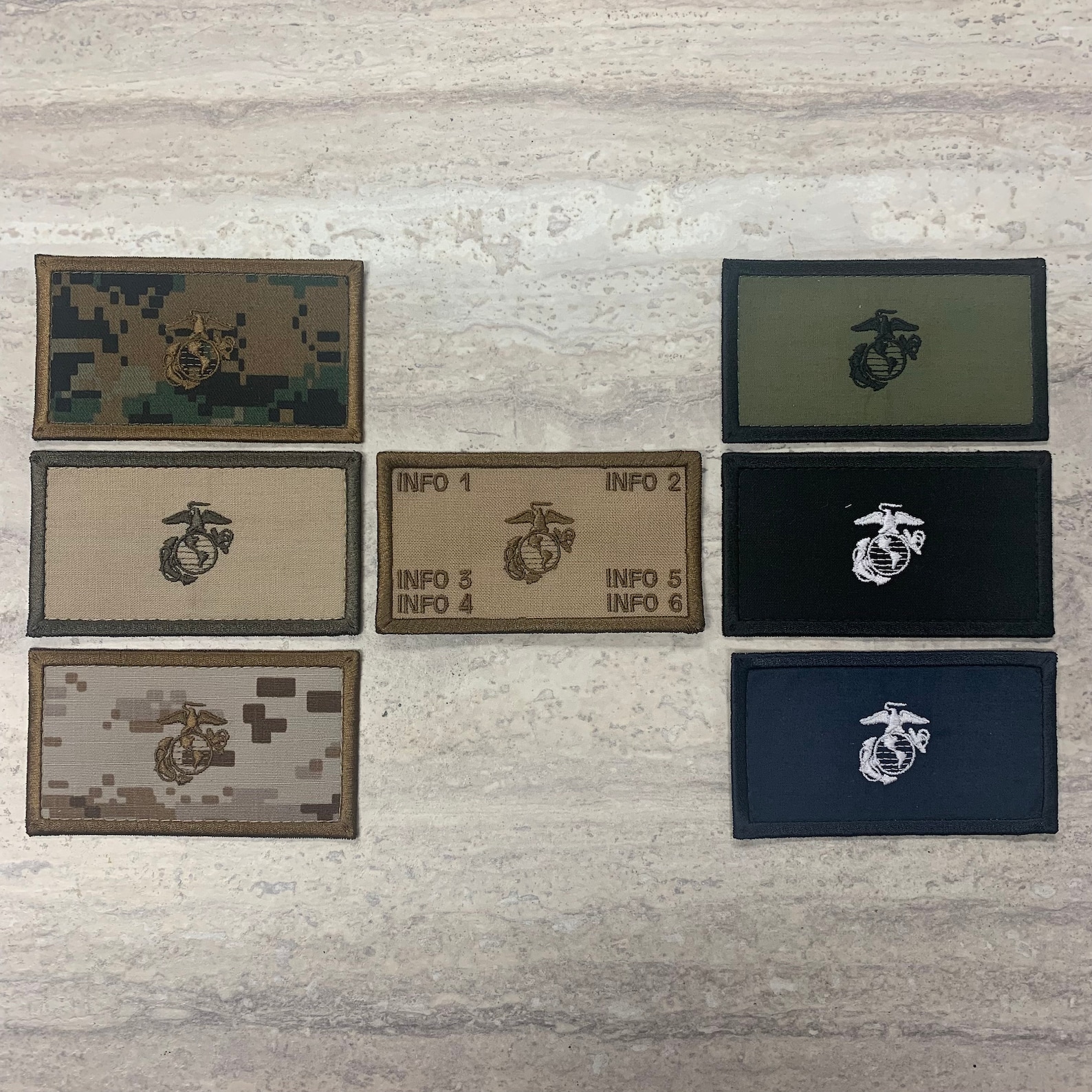 USMC Plate Carrier Flak Patch, W/ Hook Fastener Desert Sand - Etsy