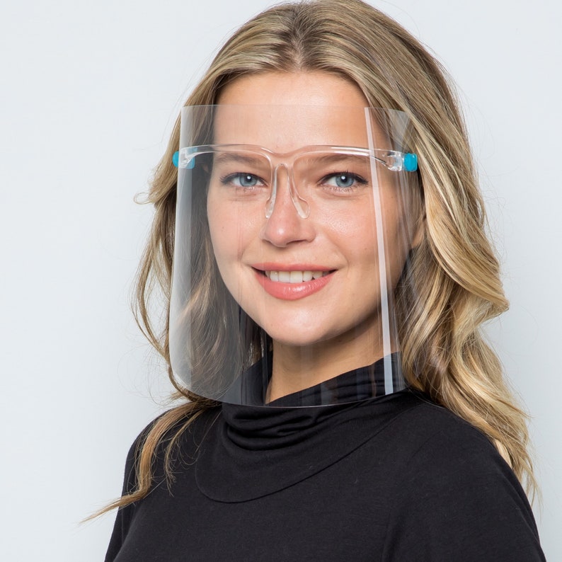 Full Face Shield With Glasses Shields And Glasses Only Etsy