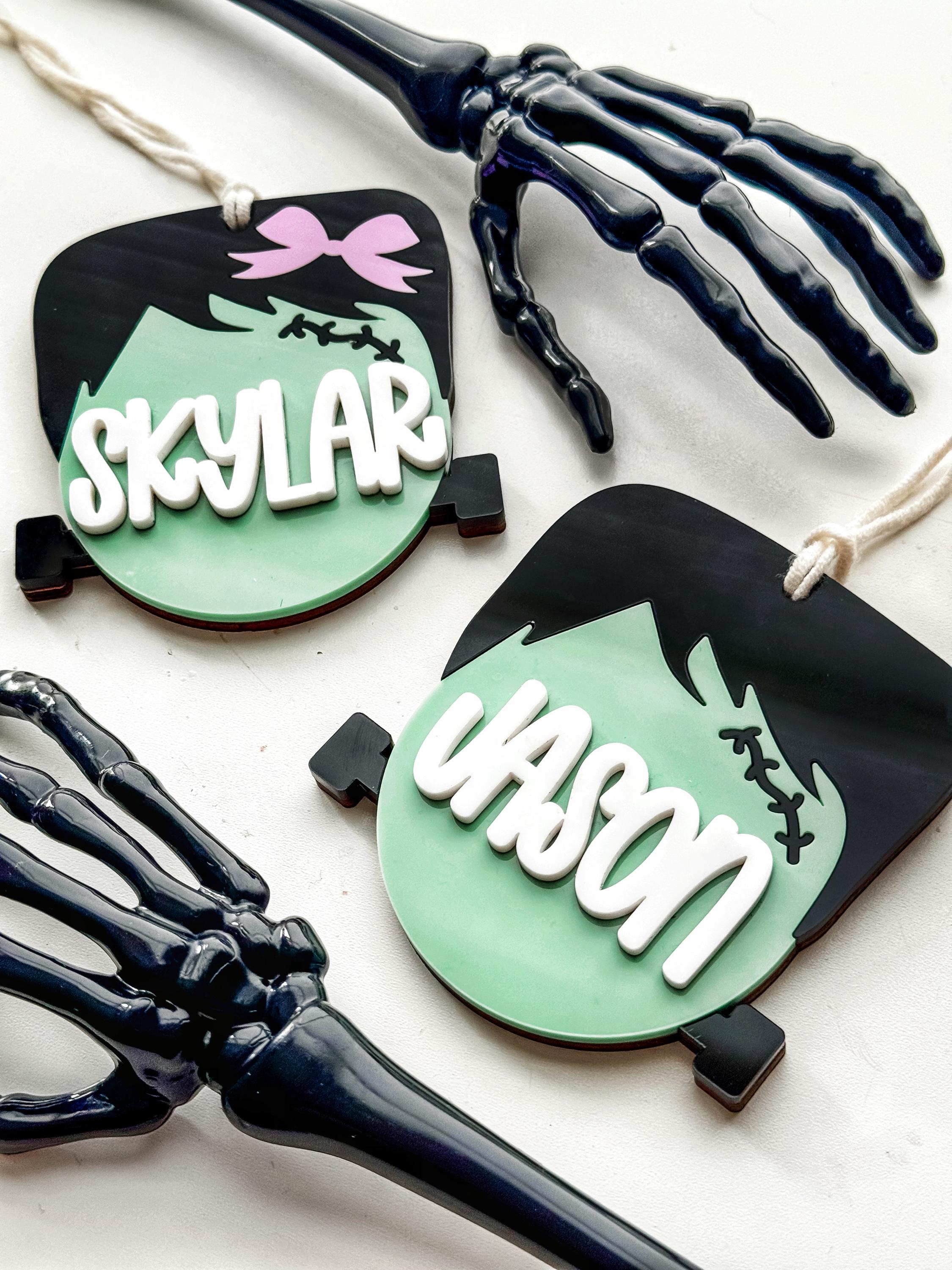 Halloween Basket Tags / Frankenstein Name Tags / Boo Basket Tags ...