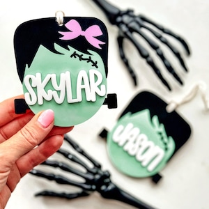 Halloween Basket Tags / Frankenstein Name Tags / Boo Basket Tags ...