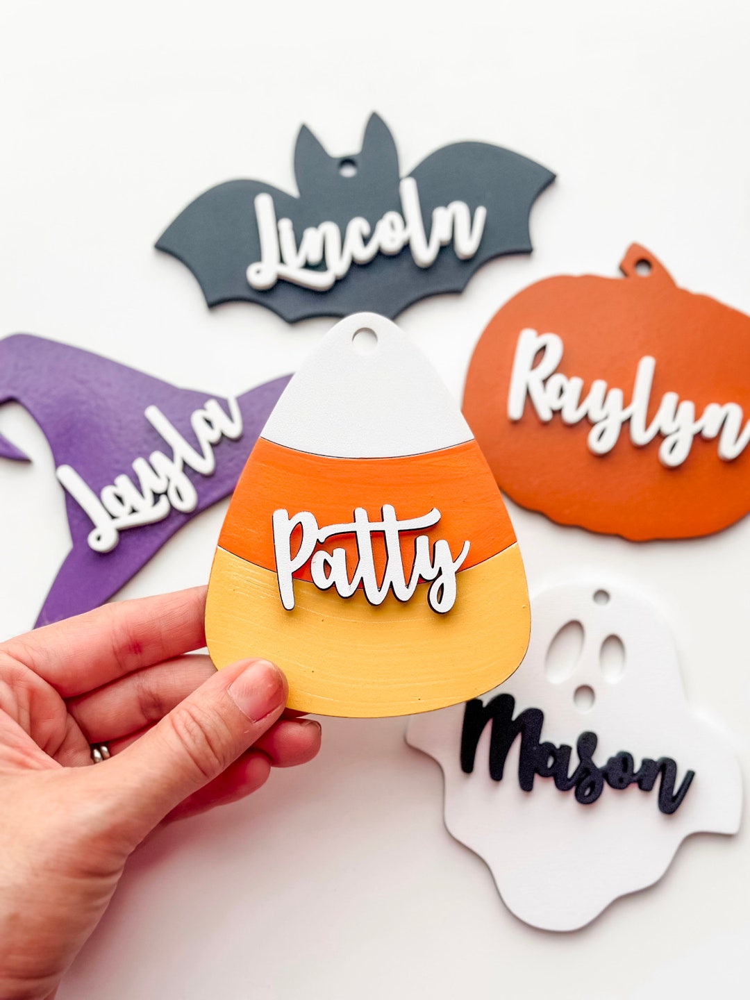 Halloween Basket Name Tags / Boo Basket Tags / Pumpkin Ghost Bat Name ...