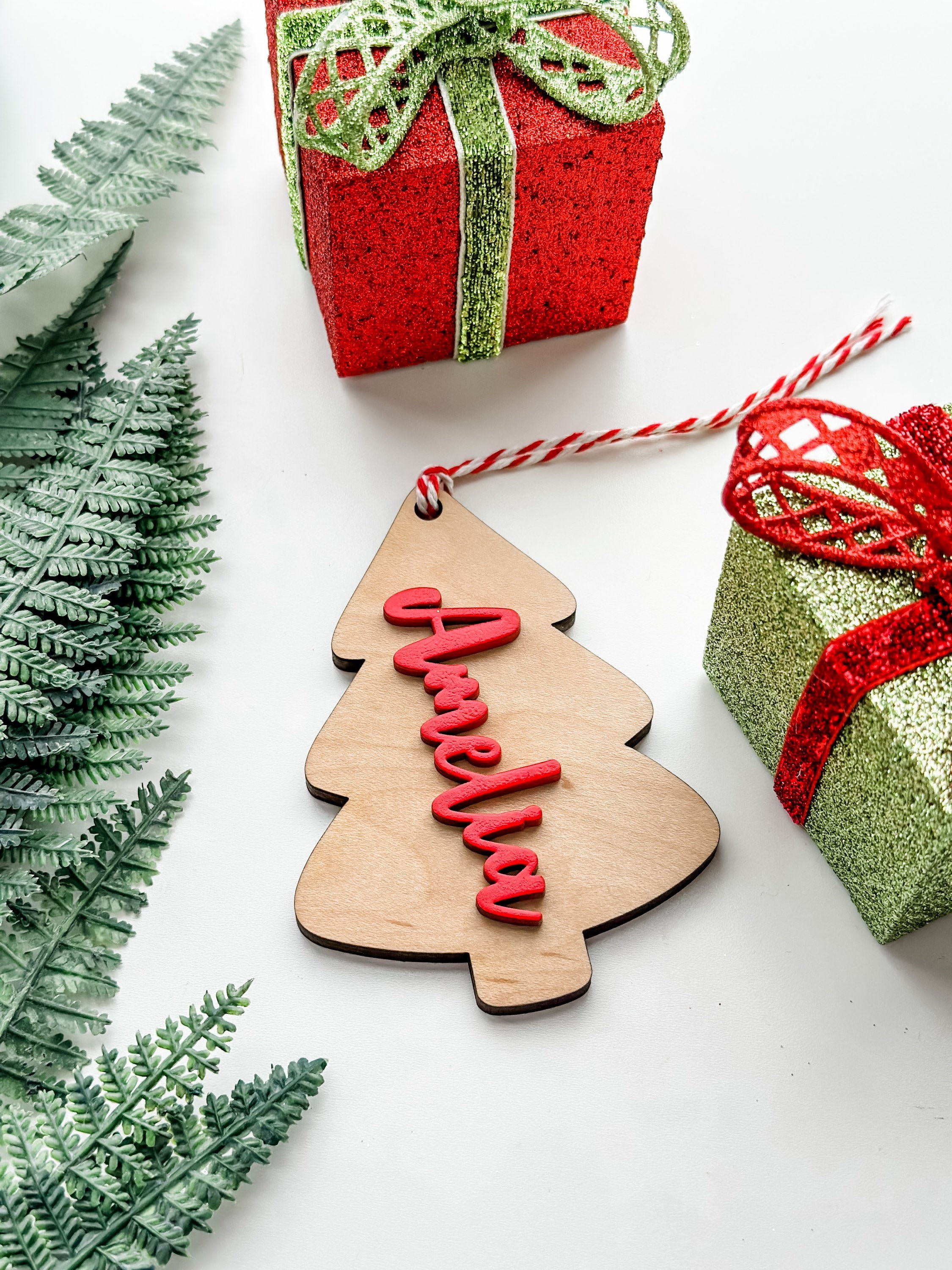 Christmas Name Tags / Wooden Christmas Name Tags / Stocking - Etsy