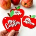 Teacher Appreciation / Teacher Gift Tags / Wooden Apple Pencil Name ...