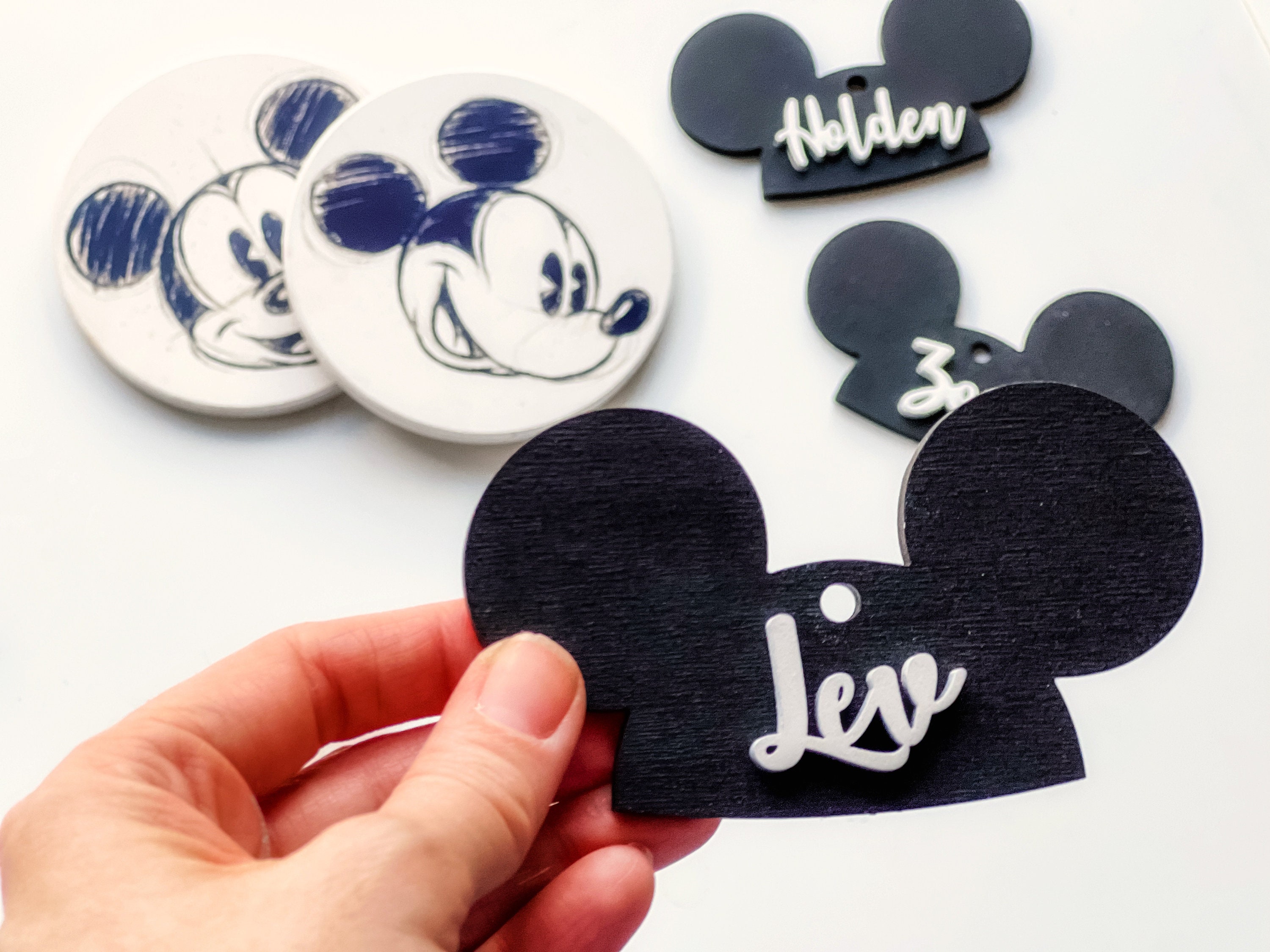 Mickey Mouse Name Tags