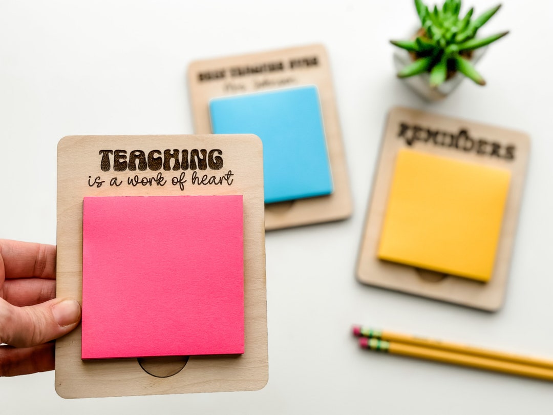 Sticky Note Holders / Teacher Notepad / Teacher Appreciation Gifts ...
