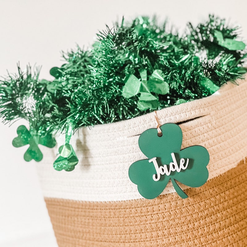 Shamrock Name Tags - Etsy