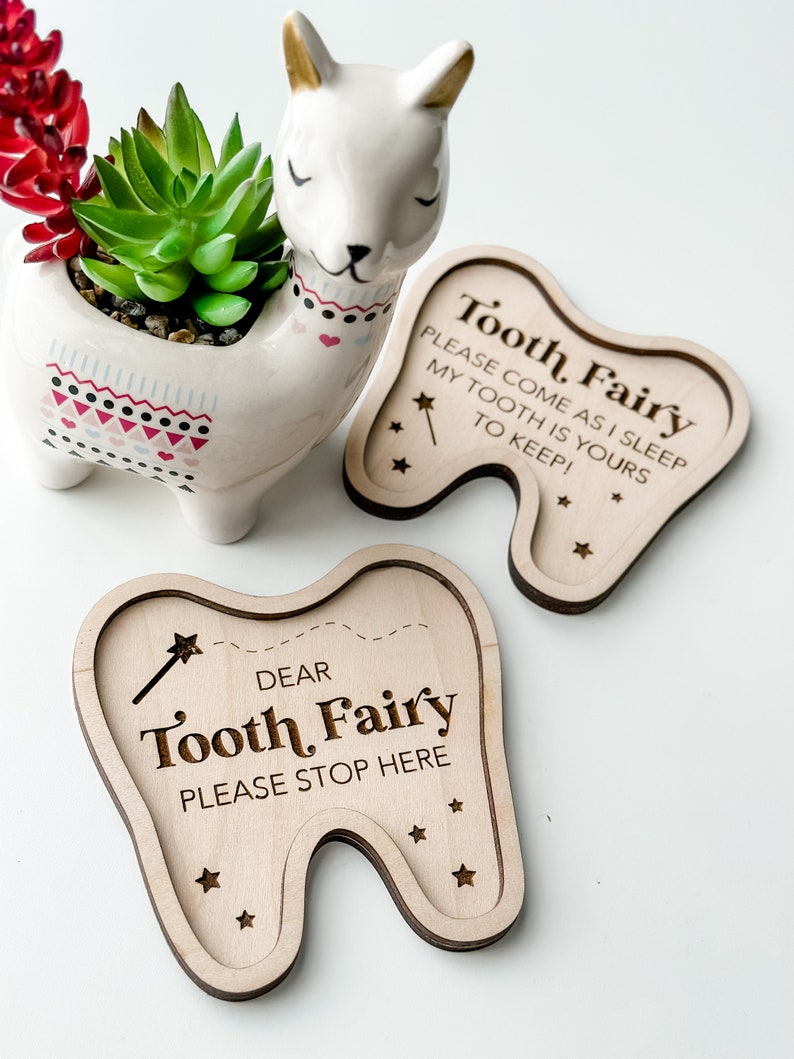 Tooth Fairy Tray / Tooth Fairy Gifts / Tooth Holder Money Tray - Etsy
