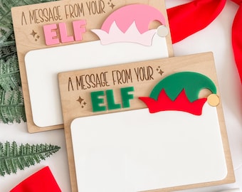 Elf Message Board, Message From Your Elf, Elf Prop, Christmas Decor ...