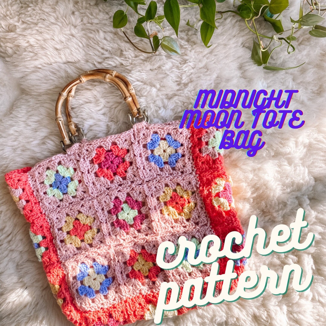 Midnight Moon Tote Bag - CROCHET PATTERN - Etsy