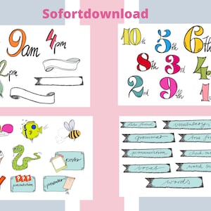 English Clipart School, Lesson Preparation, Digital Stickers English ...