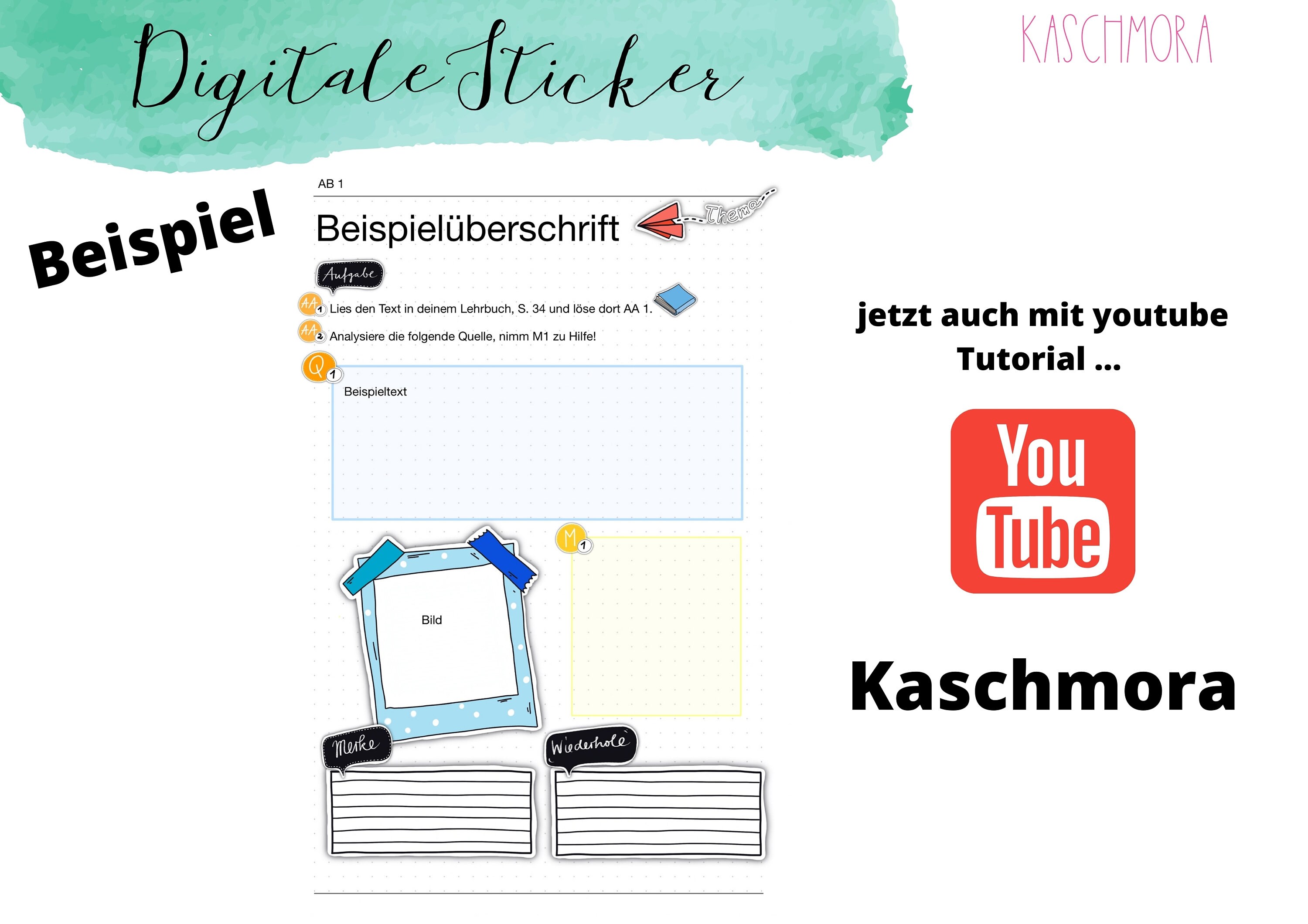Cliparts Schule, Arbeitsblätter erstellen, digital stickers, Goodnotes ...