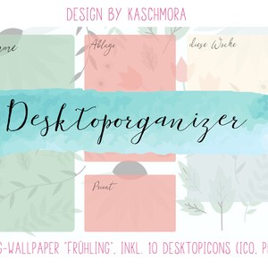 Desktop Organizer, Desktop Pastel Spring, Desktop Folder, Instant ...