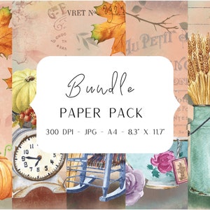 Background Paper, Digital Paper Pack, A4, Jpg, 8'' X 11'', Scrapbook ...