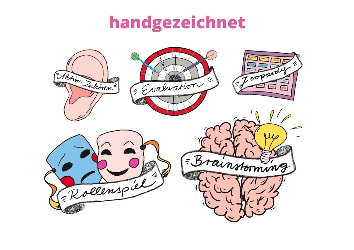 Methods Clipart School Lesson Preparation Digital Sticker - Etsy