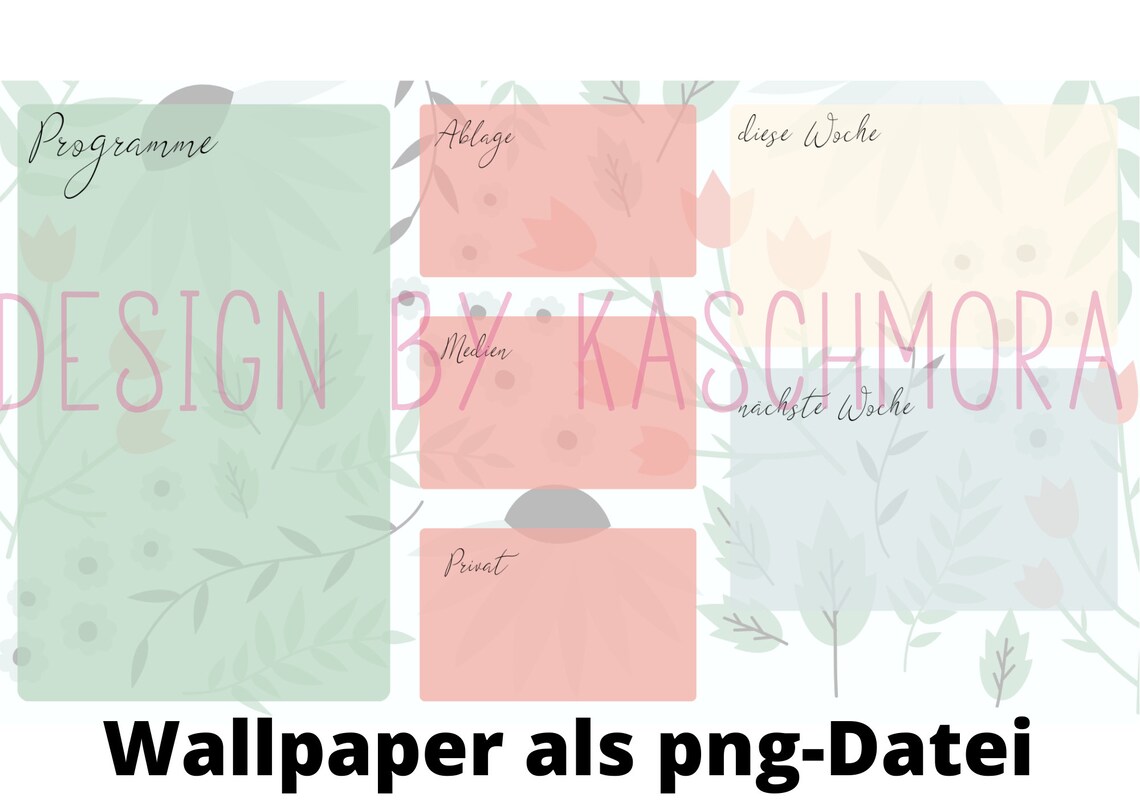 Desktop Organizer, Desktop Pastel Spring, Desktop Folder, Instant ...
