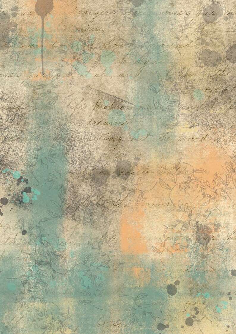Background Paper, Bundle, Digital Download, Vintage, Shabby, A4, JPG - Etsy