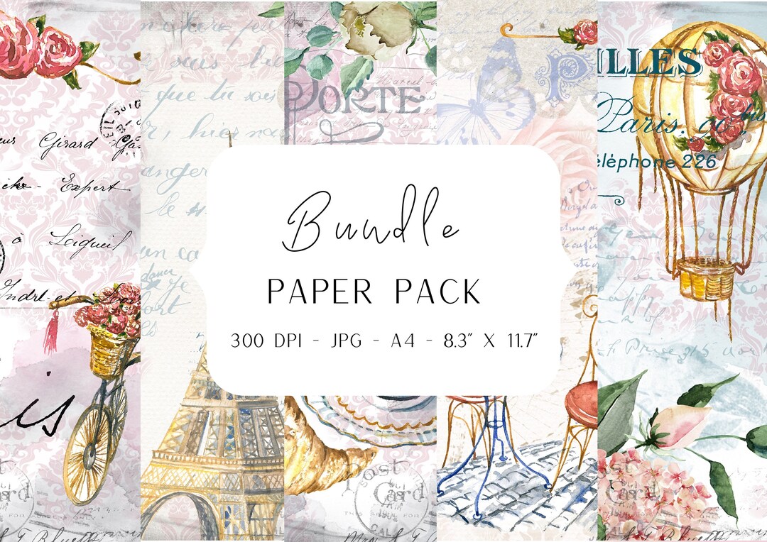 Background Paper, Digital Paper Pack, A4, Jpg, 8'' X 11'', Scrapbook ...