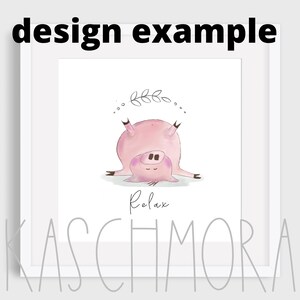 Relaxing Pig Clipart Illustration, Laying Pig Illustration Png, Digital ...