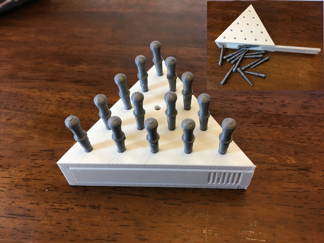 Triangle Peg Game - Travel Edition - Etsy
