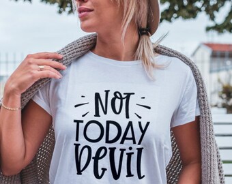 Not Today Devil Svg - Etsy