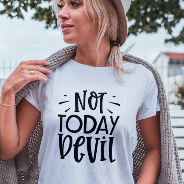 Not Today Devil Svg - Etsy