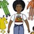 Pieces Paper Dolls 1 Create a Jointed Doll 6 Sizes Articulated Paper ...