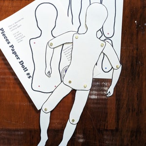 Pieces Paper Doll #5 - Large Size Little Alien Paper Doll - Play ...