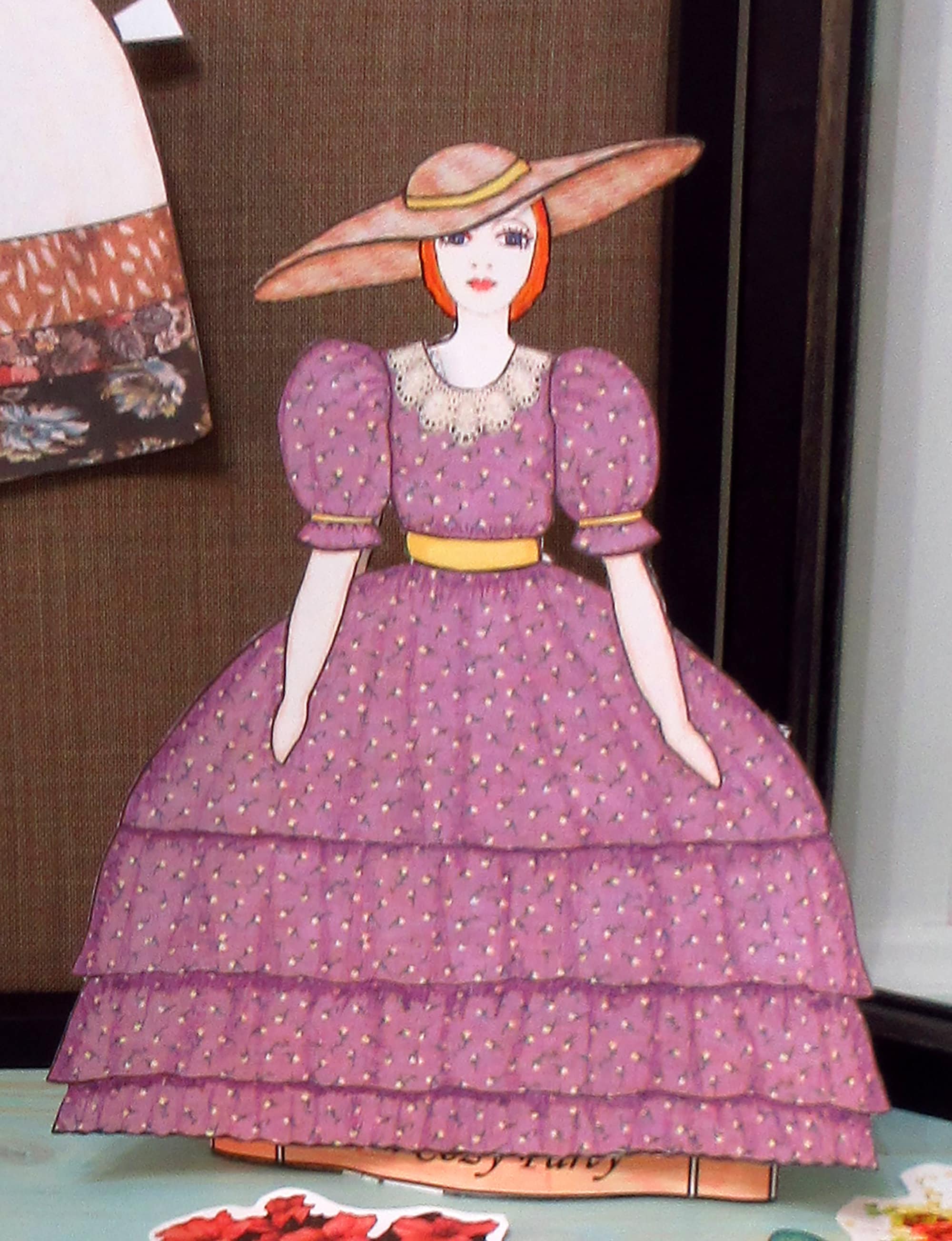 Tea Cozy Party - Six - Paper Doll, Gray Hair, Bright Green Eyes - Etsy