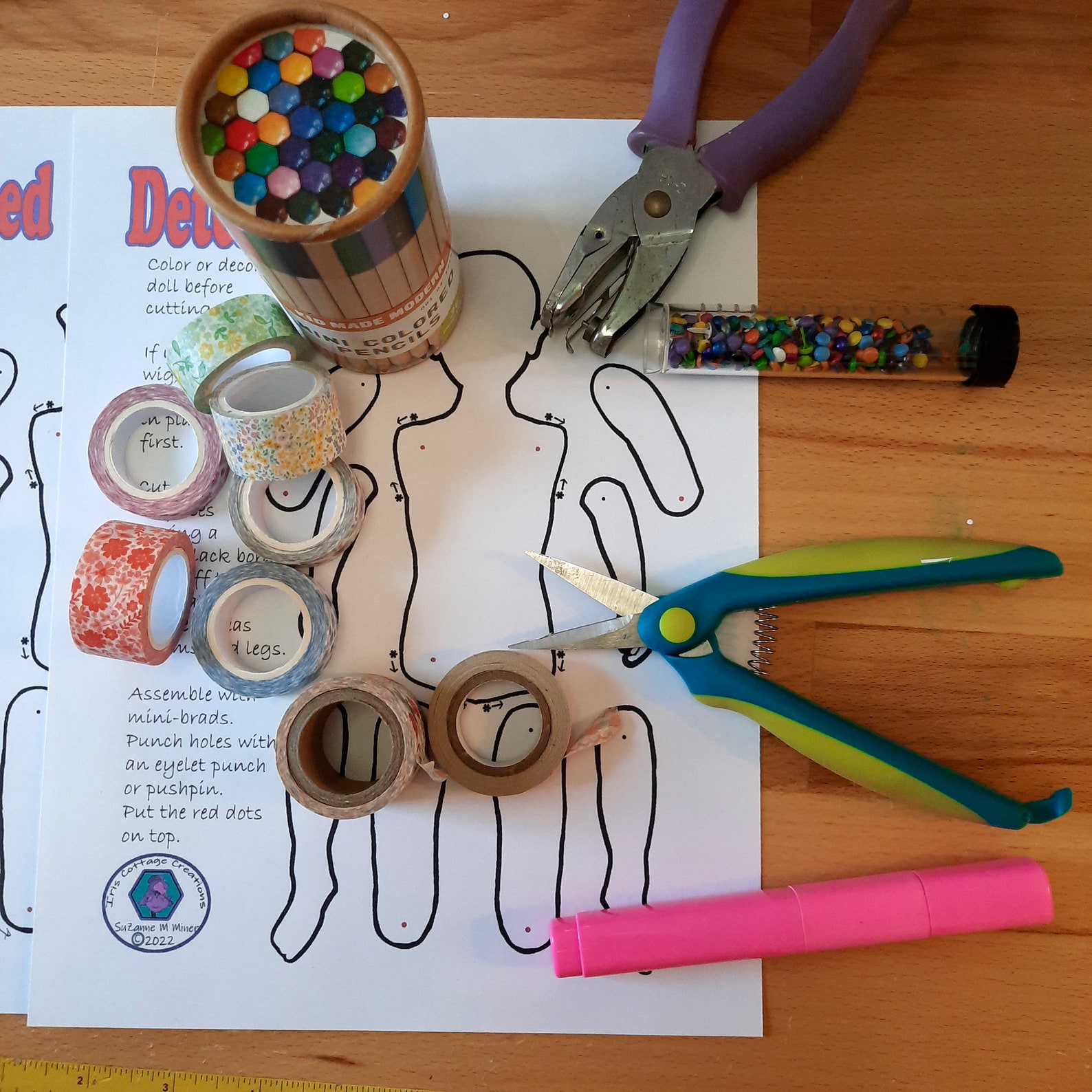 Pieces Paper Doll #5 Small - Little Alien Paper Doll to Color - a ...