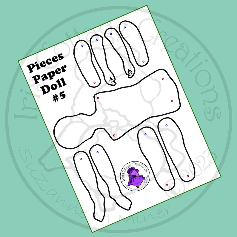 Pieces Paper Doll #5 Medium - Little Alien Paper Doll to Color - a ...