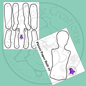 Pieces Paper Doll #5 - Large Size Little Alien Paper Doll - Play ...