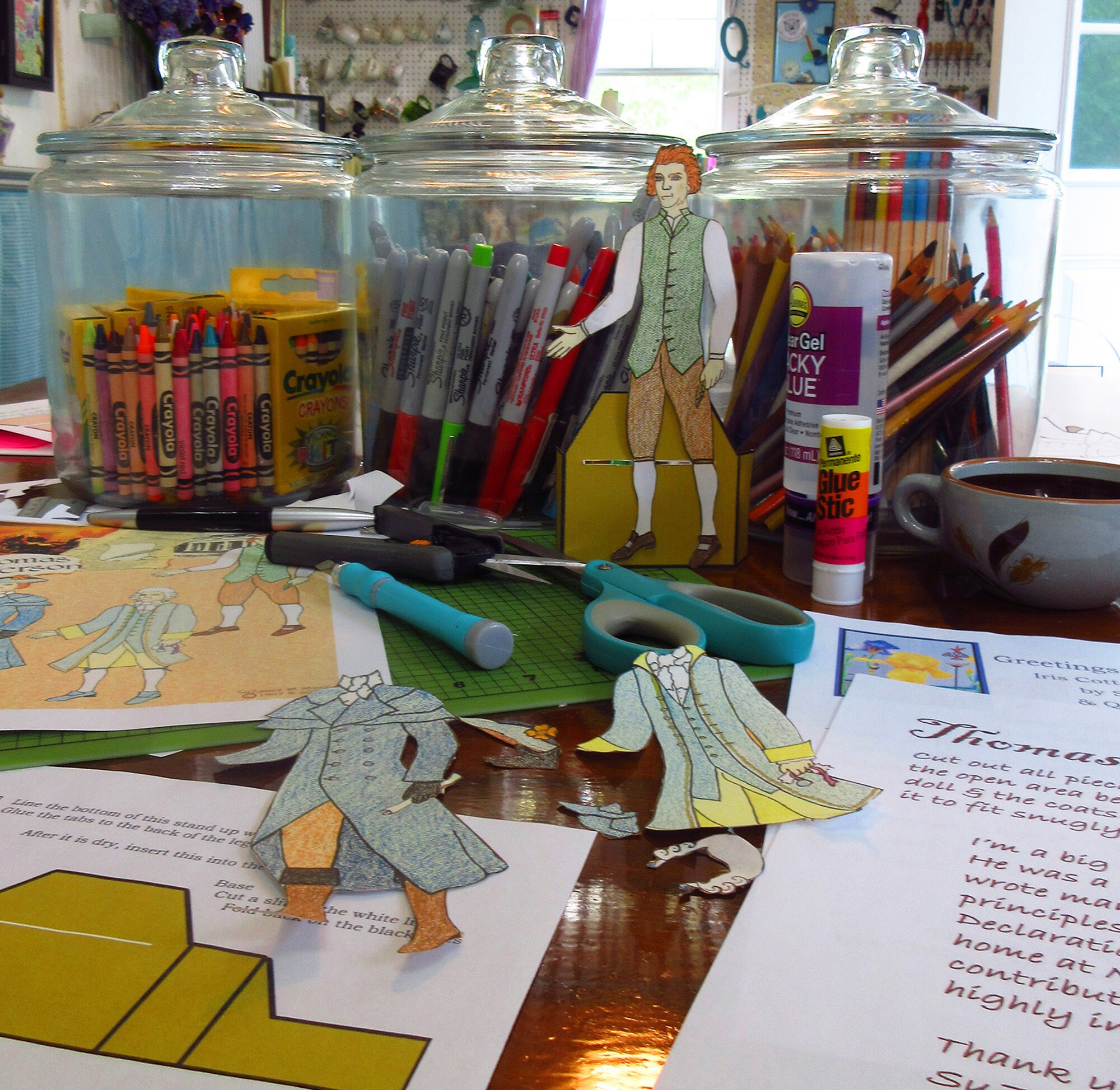 Thomas Jefferson Paper Doll Small Size Formal Coat, Riding Coat & Hat ...