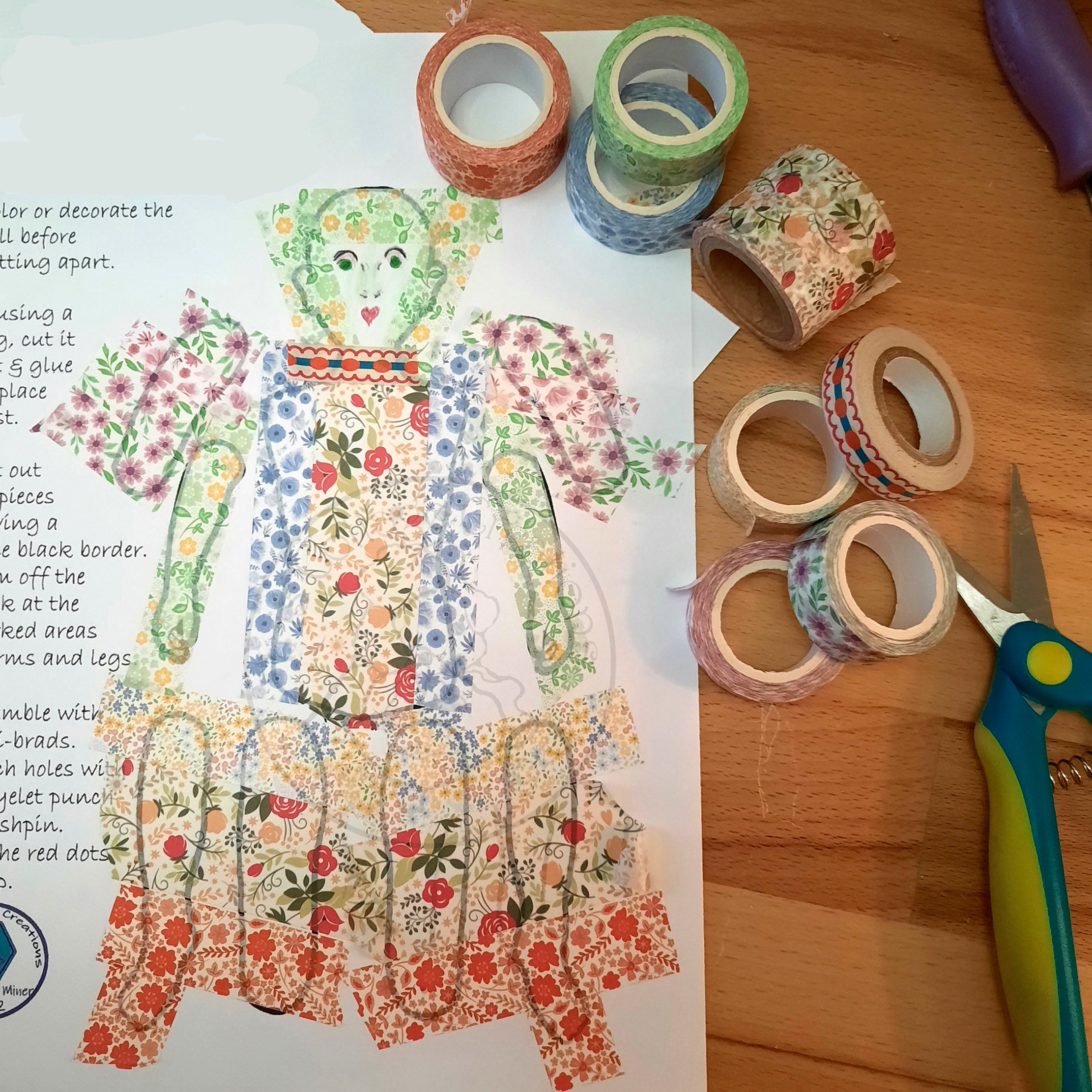 Pieces Paper Doll #5 Small - Little Alien Paper Doll to Color - a ...