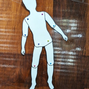 Printable Alien Paper Doll – Jointed Coloring Page (digital Download ...