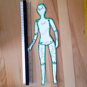 Pieces Paper Doll #2 - Small Size - Articulated Paper Doll - Jointed ...