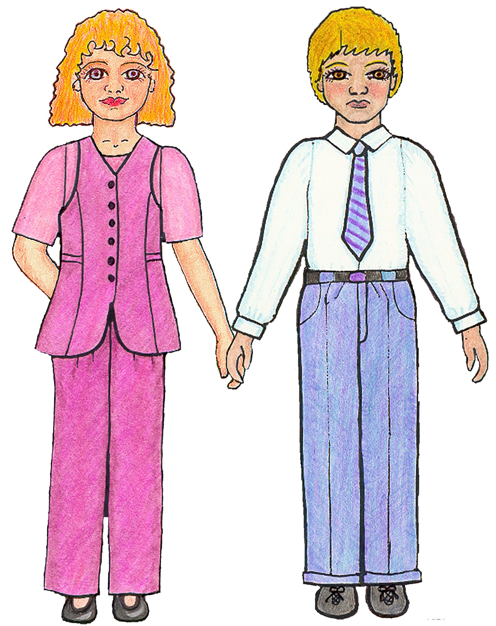 Suzy Paper Doll Coloring Pages - Cute Kid With Fun Clothes, Patriotic ...