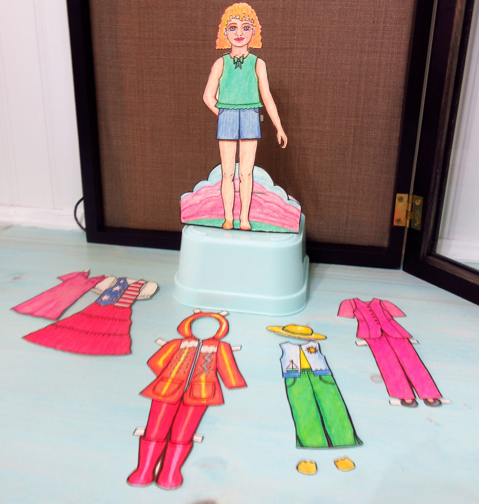 Suzy Paper Doll - Digital Download - Fun Little Girl on Vacation With ...