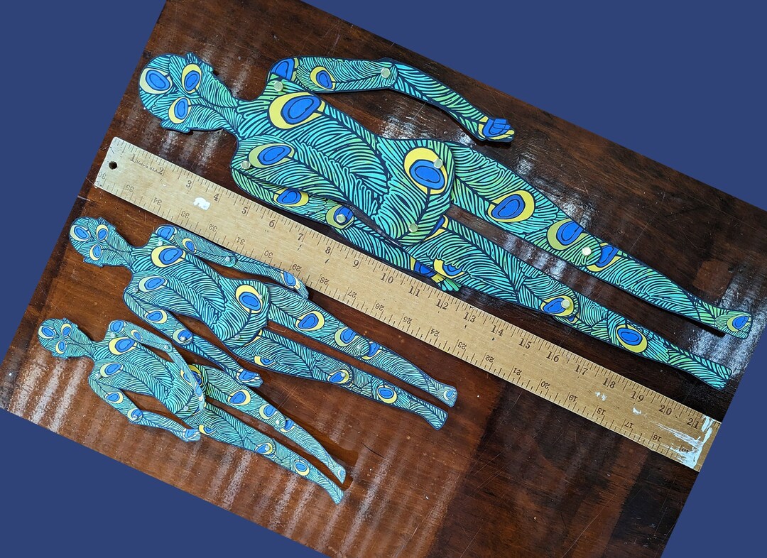 Peacock Pieces Paper Doll Large Size Peacock Feathers to Enjoy Mod ...