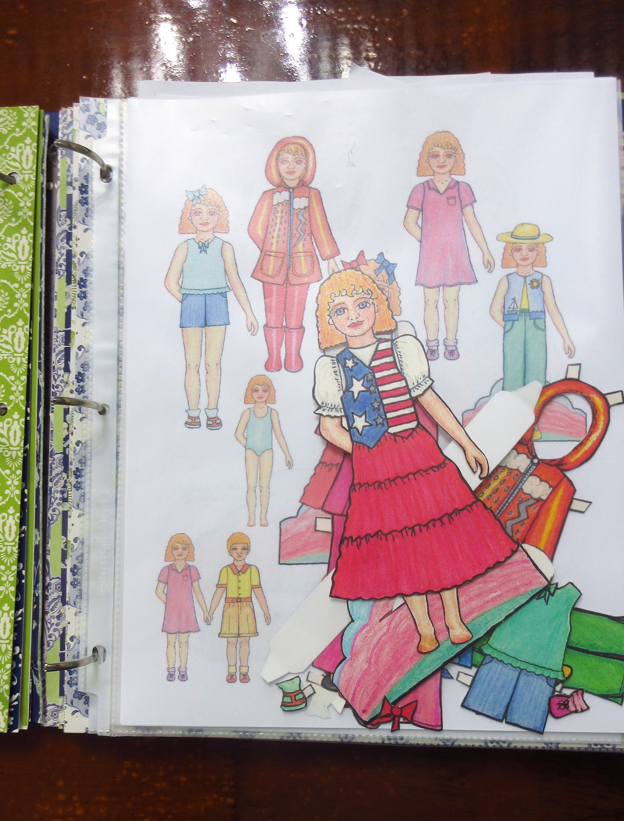 Suzy Paper Doll – Patriotic & Vacation Outfits - Etsy