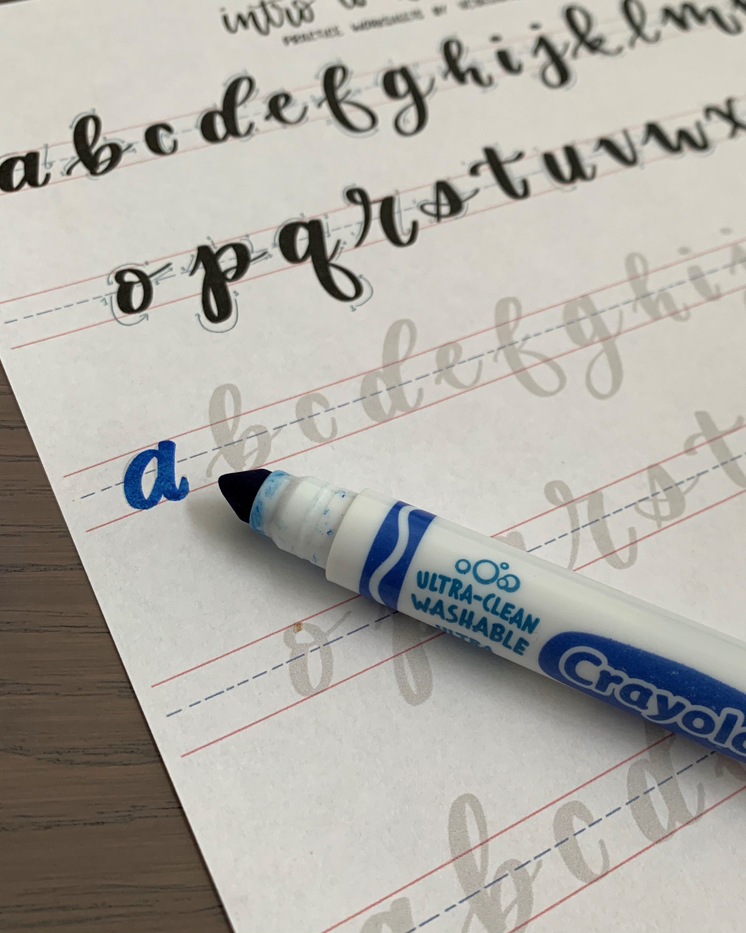 ABC Lettering Worksheets Printable, PDF, Introduction to Lettering ...