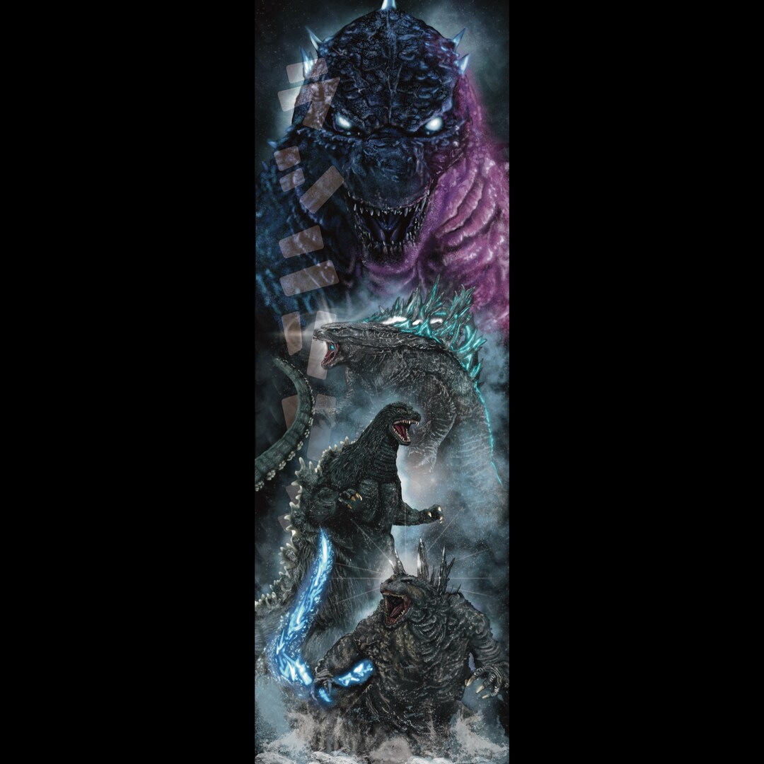 Godzilla Evolution Art Print: Limited Edition, Signed (12x36) - Etsy