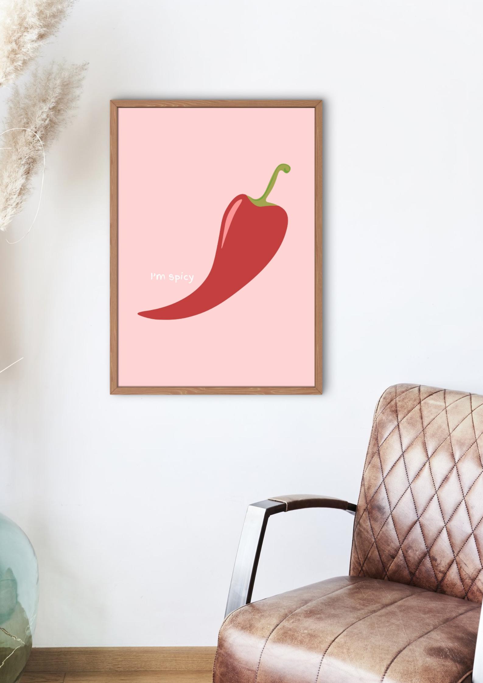 Spicy Chili Pepper Poster - Etsy