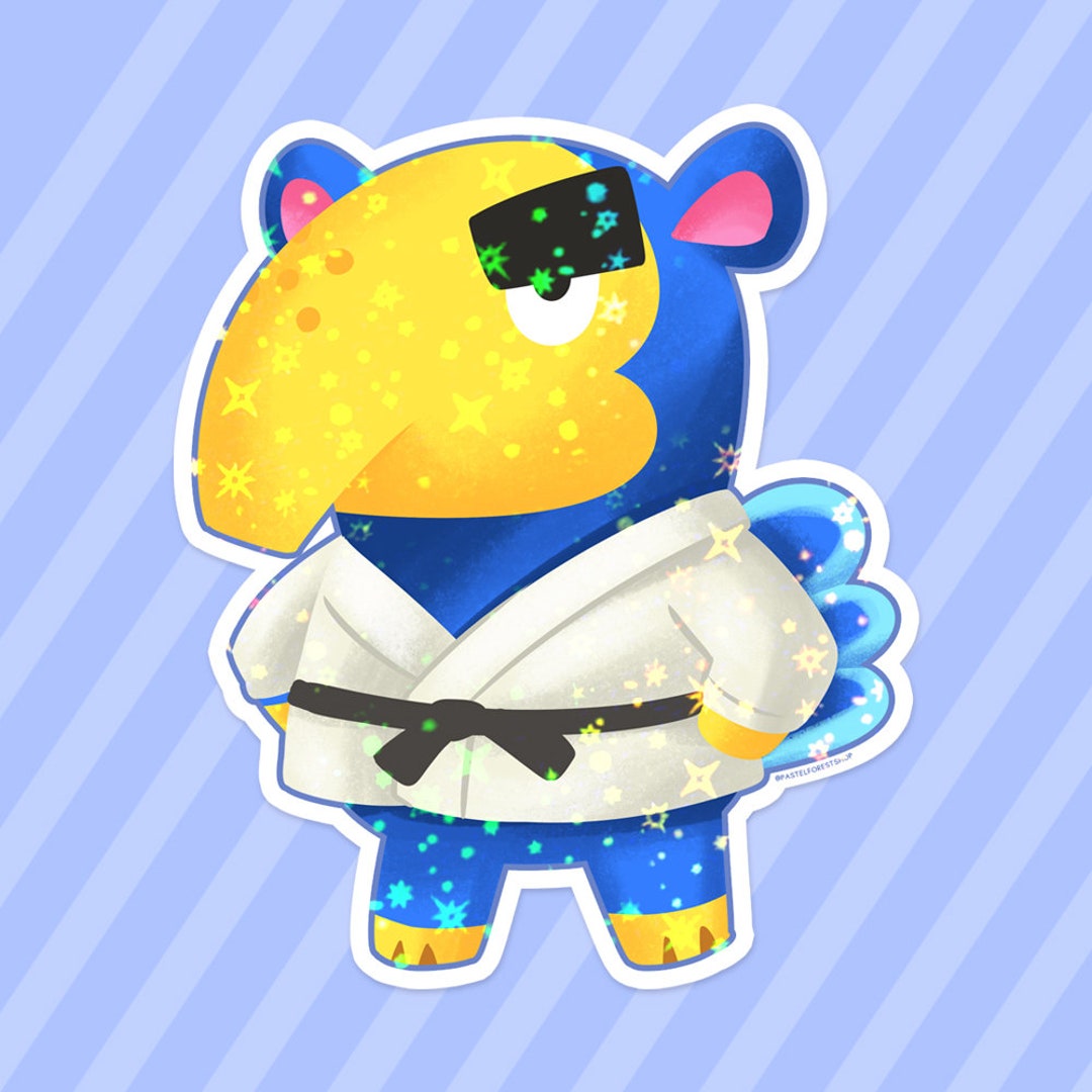 Cyrano Animal Crossing Cute Vinyl Sparkly Star Holographic Sticker ...