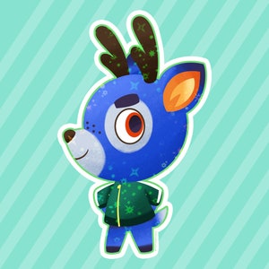 Bam Animal Crossing Cute Vinyl Sparkly Star Holographic Sticker - Etsy