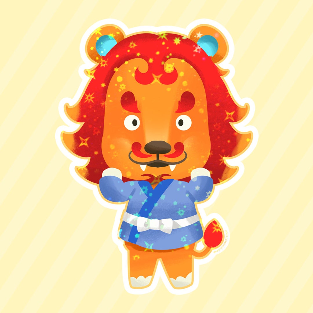 Rory Animal Crossing lindo vinilo brillante estrella holográfica ...