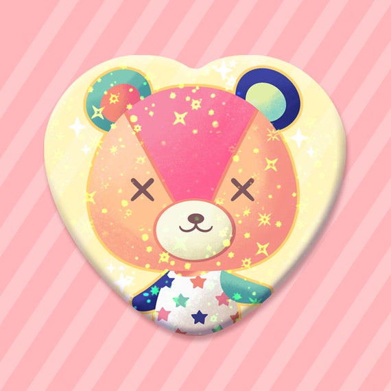 Stitches Animal Crossing Cute Metal Sparkly Star Holographic - Etsy