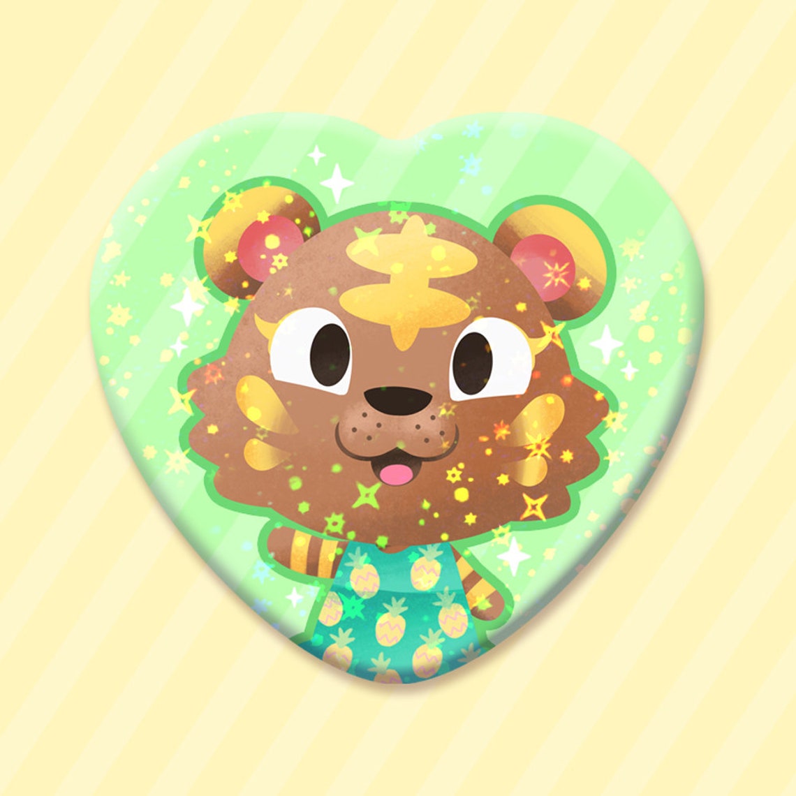 Bangle Animal Crossing Cute Metal Sparkly Star Holographic - Etsy