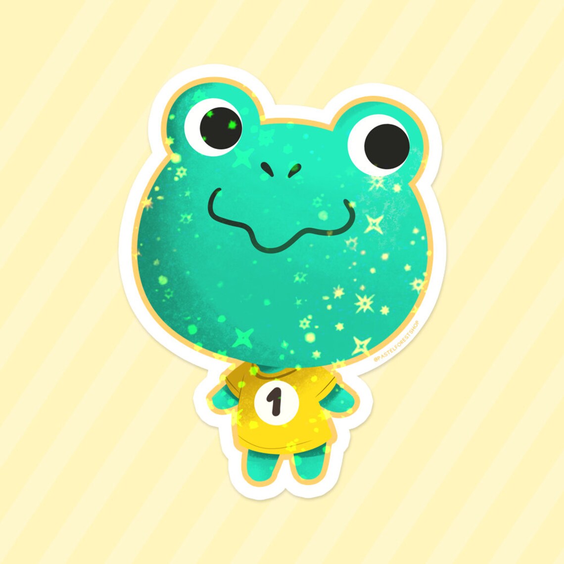 Tad Animal Crossing Cute Vinyl Sparkly Star Holographic Sticker - Etsy