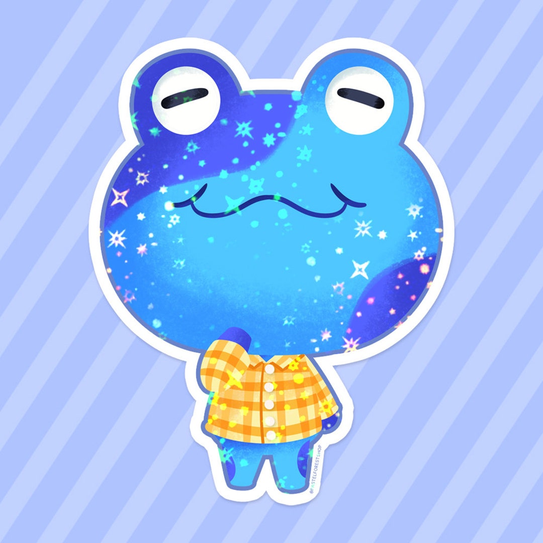 Jeremiah Animal Crossing Cute Vinyl Sparkly Star Holographic Sticker - Etsy