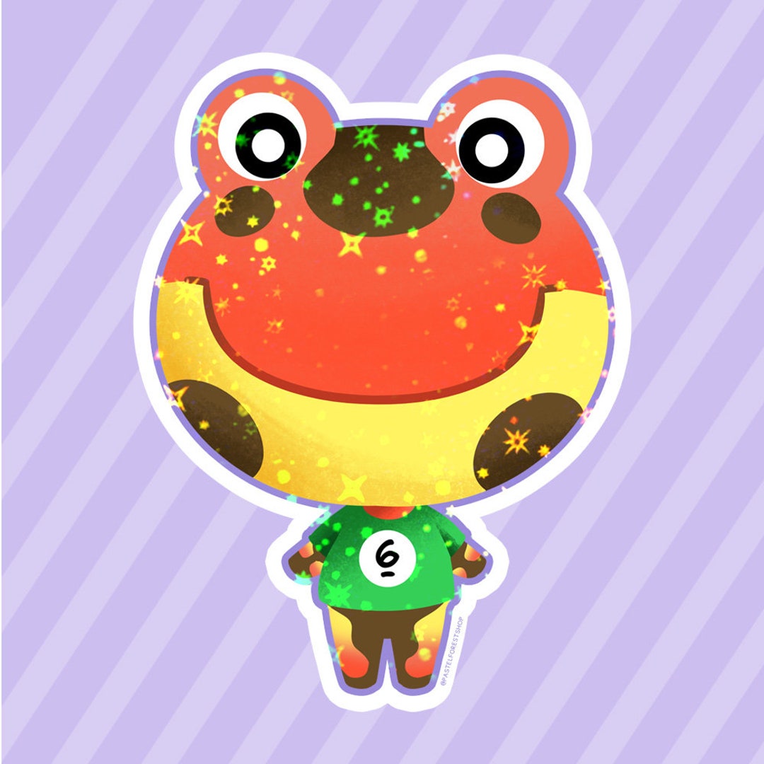 Drift Animal Crossing Cute Vinyl Sparkly Star Holographic Sticker - Etsy